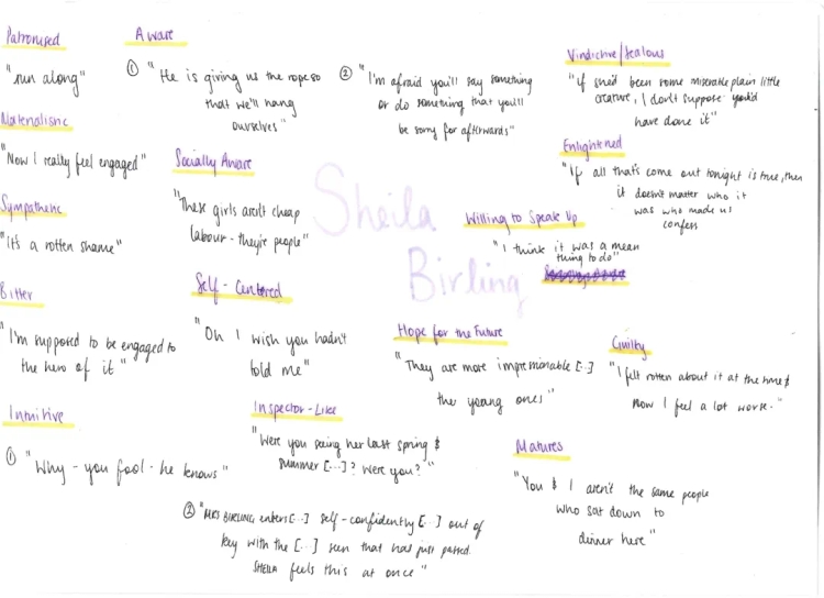 Simply explained: Sheila Birling Quotes and Analysis - An Inspector ...