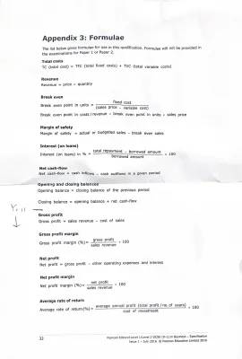 All Business Formulas You Need for GCSE - Edexcel & AQA (Business) as ...