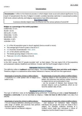 Secularisation Sociology A Level: Understanding and Examples (Sociology ...