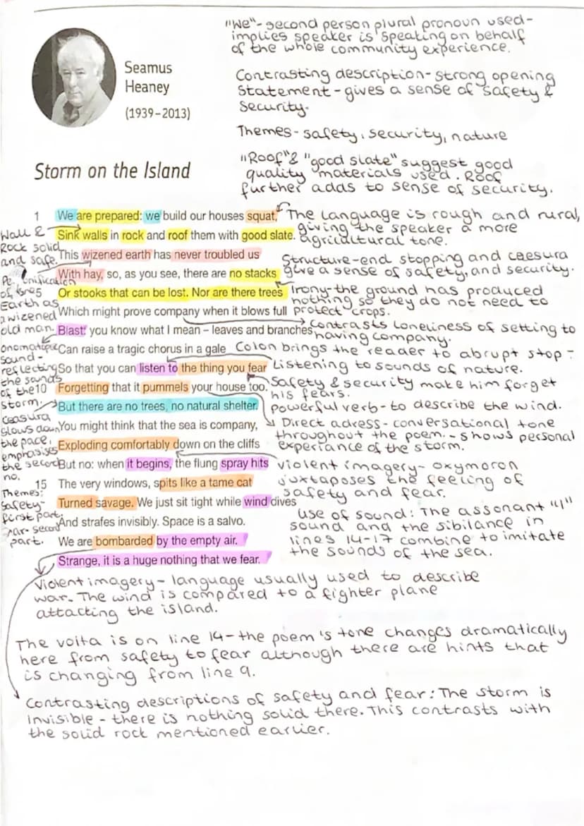 Storm on the Island Poem Analysis and Themes (English Literature ...
