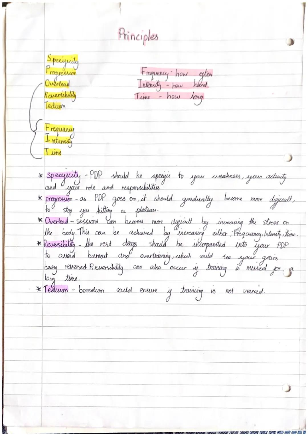 Simply explained: Higher PE notes (Physical Education) - Knowunity