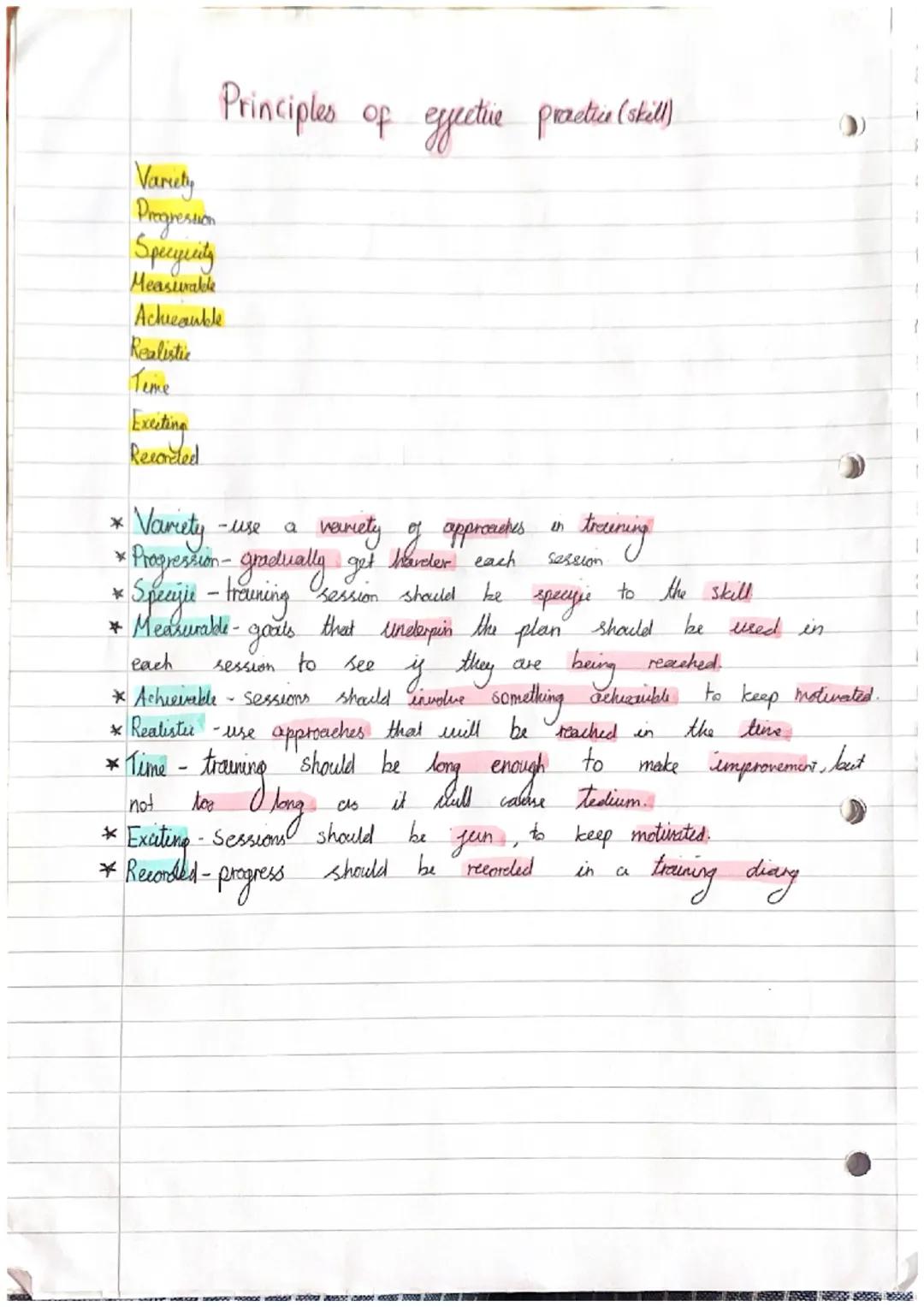 Simply explained: Higher PE notes (Physical Education) - Knowunity