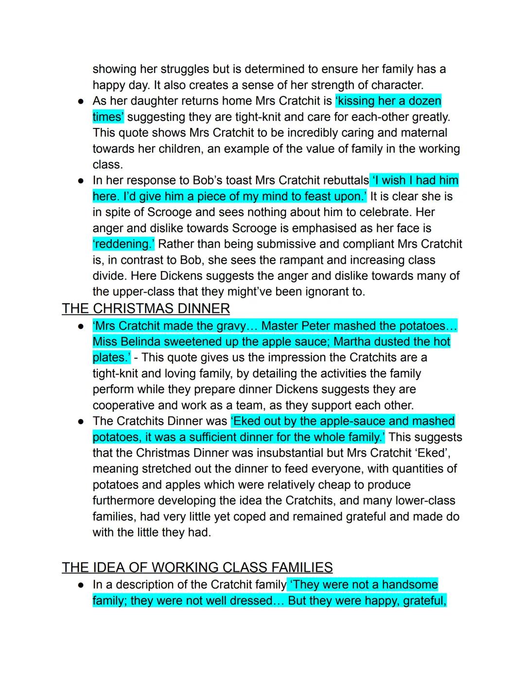 Bob Cratchit and Tiny Tim Quotes - Christmas Carol Analysis for Kids ...