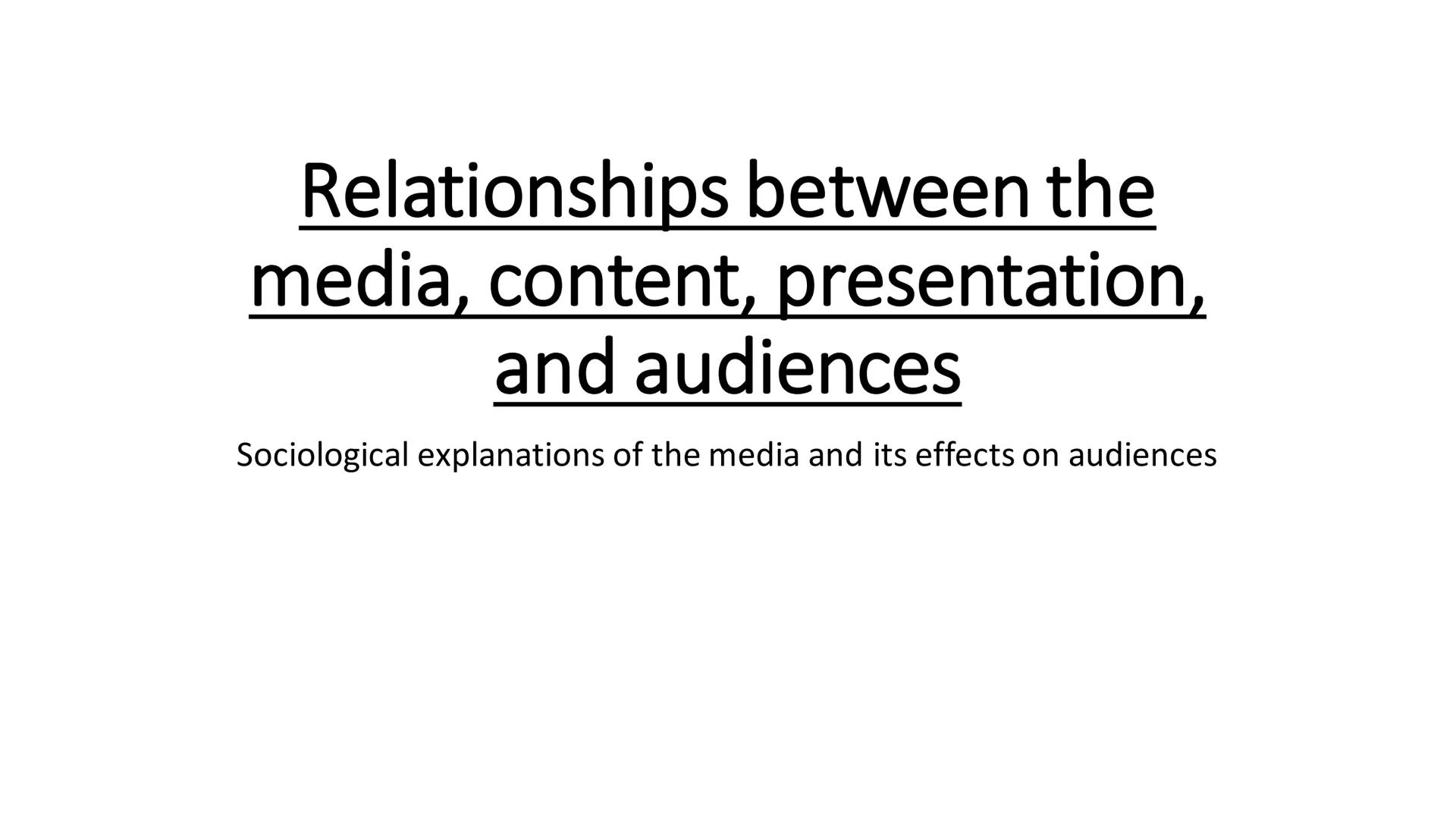 AQA A-level Sociology- Media Full Topic Revision (Sociology) - Knowunity