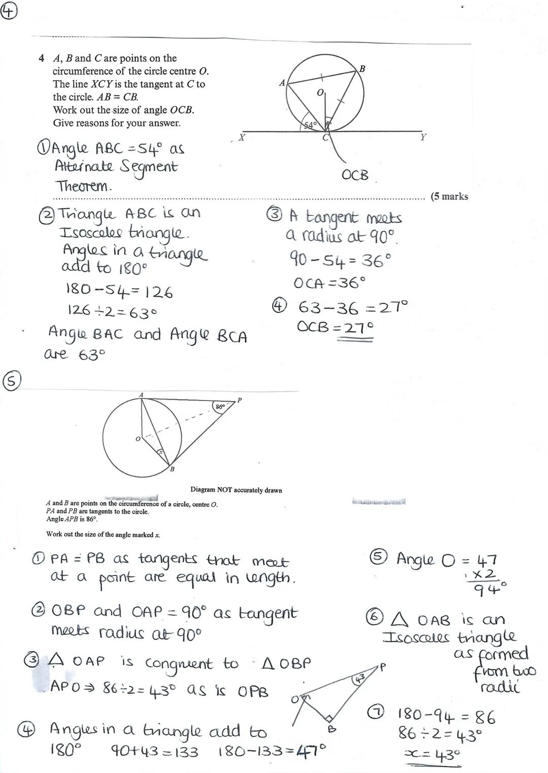 Circle Theorems Explained: Rules, Examples & Answer PDFs for Class 9 ...