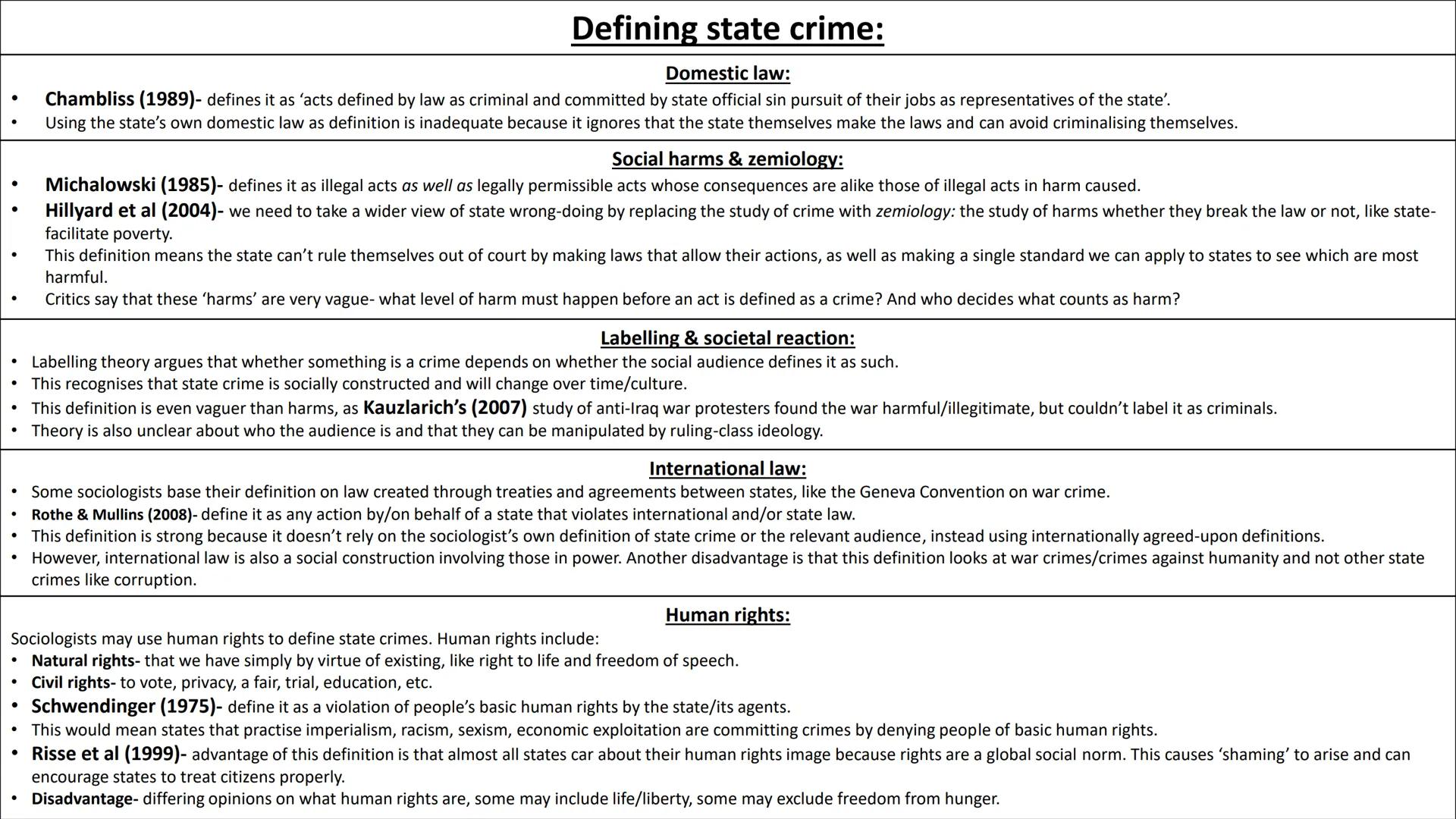 Simply explained: Sociology Crime and Deviance Topic Revision PDF: AQA ...