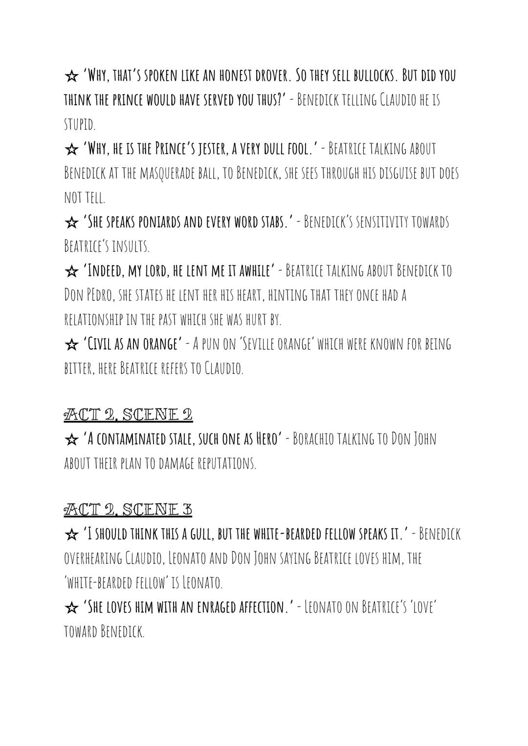 Simply explained: Much Ado About Nothing Quotes: Key Analysis for GCSE ...