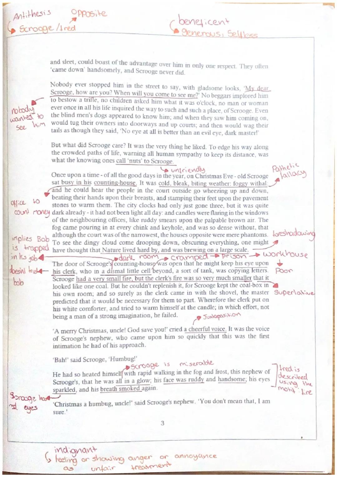 A Christmas Carol Stave 1 Annotations PDF: Quotes, Summary & Analysis ...
