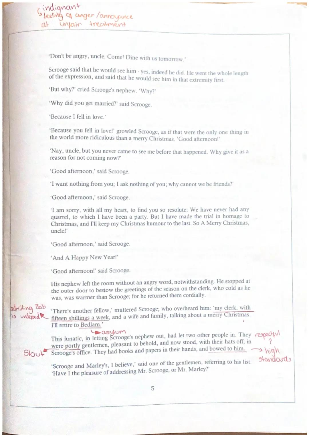 A Christmas Carol Stave 1 Annotations PDF: Quotes, Summary & Analysis ...