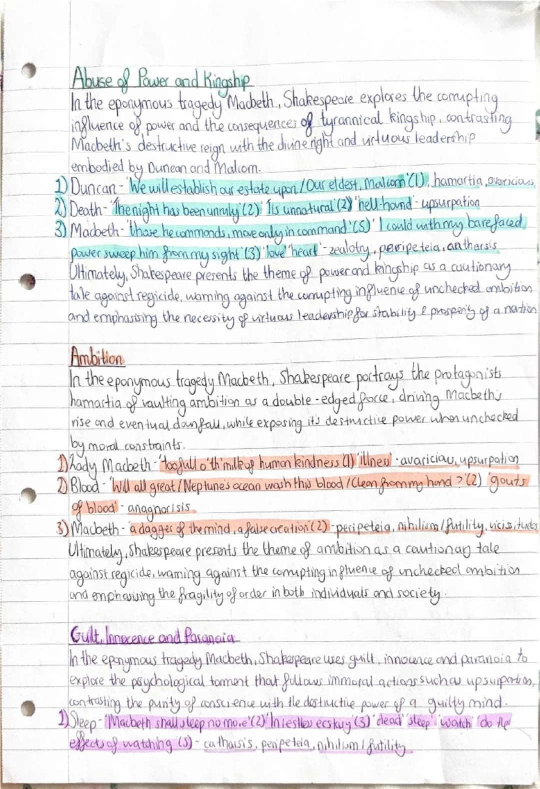 Simply explained: Comprehensive Grade 9 Essay Plans for Macbeth GCSE ...