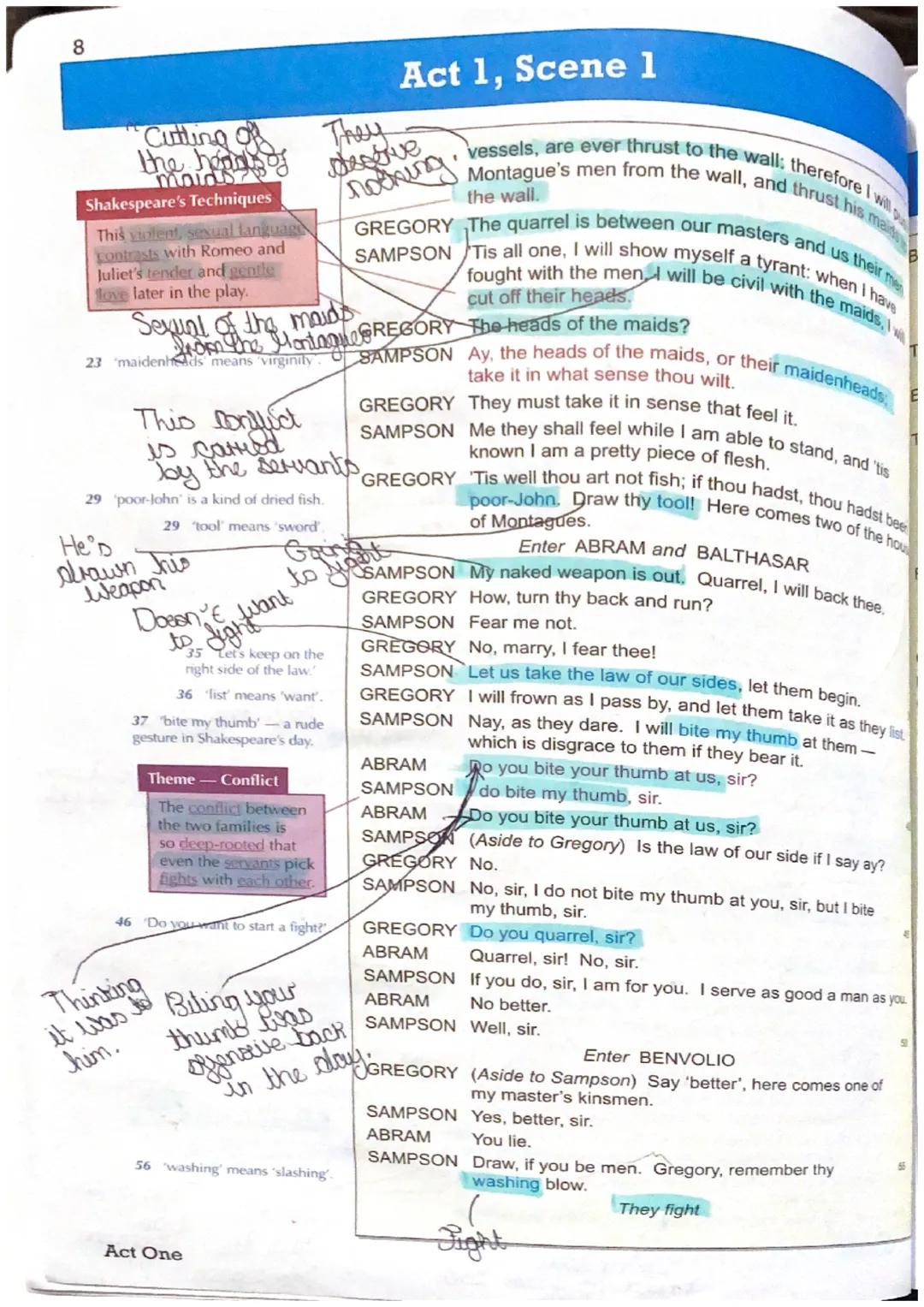 Romeo and Juliet Act 1 Scene 1 Detailed Analysis and Summary for Kids ...