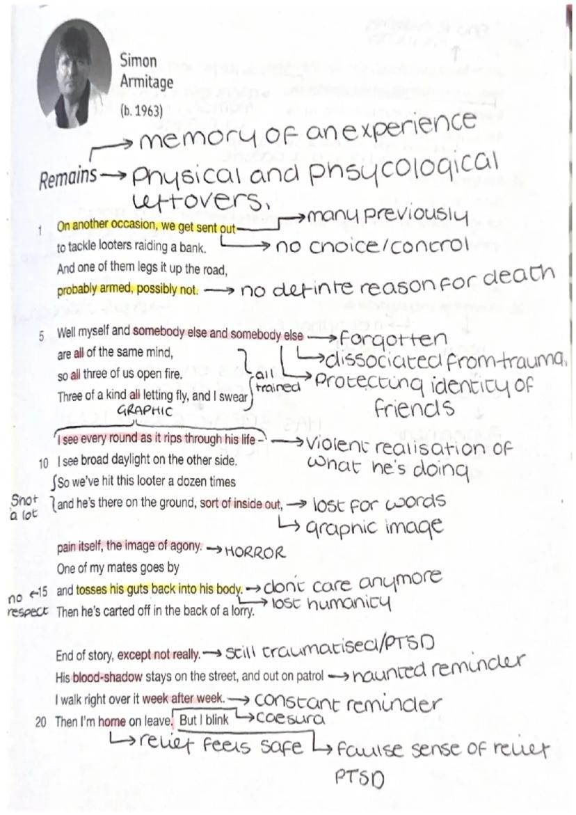 Simply explained: Remains Poem Analysis: Full Poem, Quotes, and ...