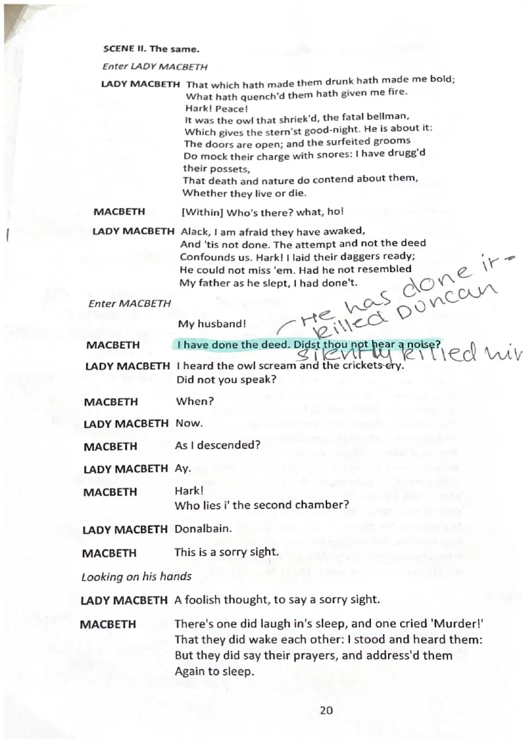 Simply explained: Macbeth Act 2: Detailed Annotations, Summaries, and ...