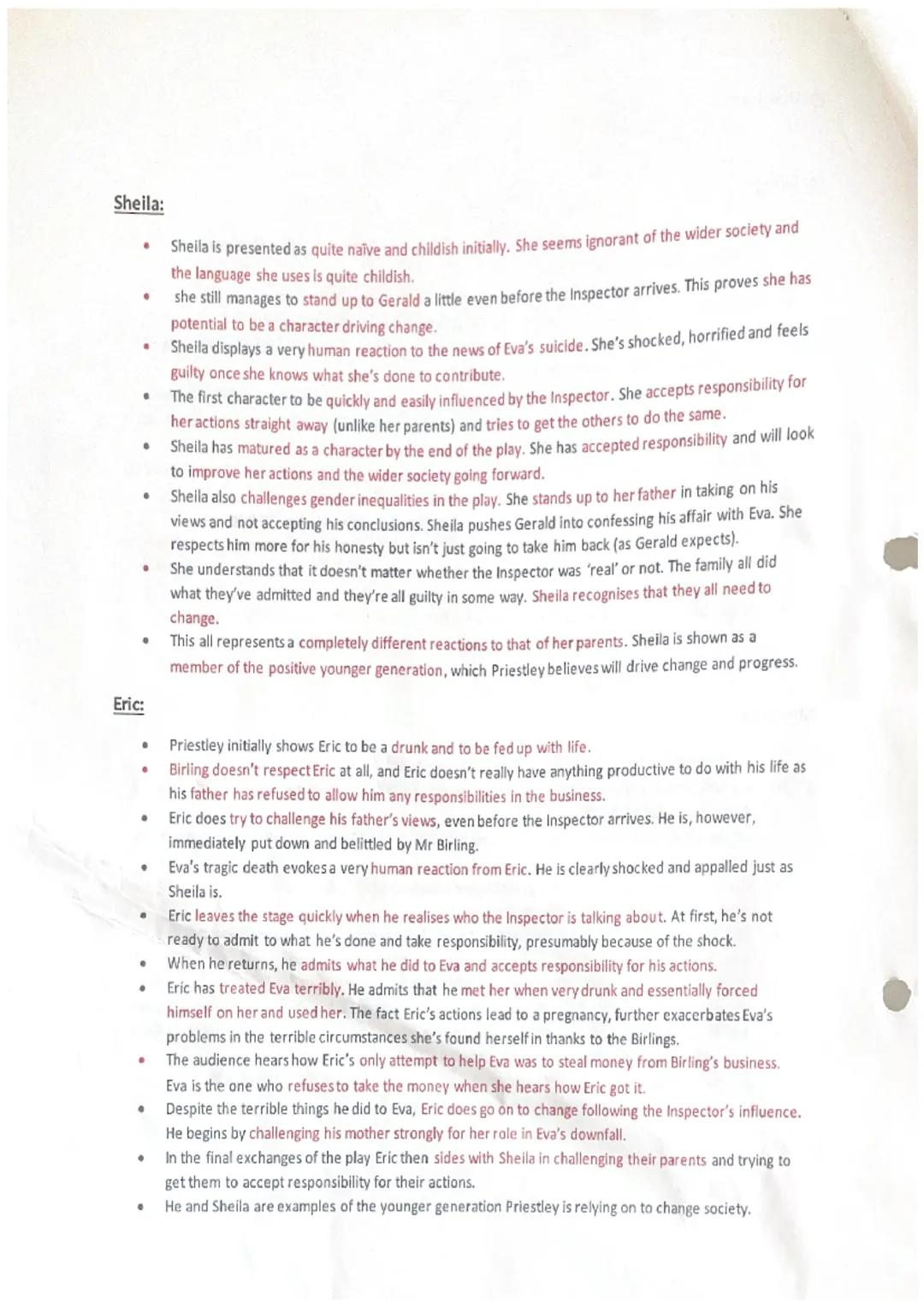 Simply explained: Inspector Calls Character Analysis: Mr Birling, Mrs ...