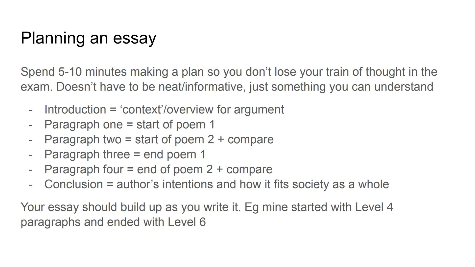 Simply explained: How to Write a Top-Grade AQA Poetry Essay: Tips and ...