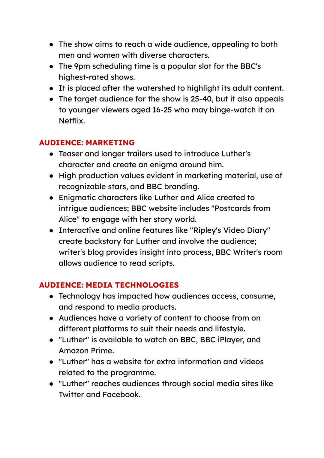 Simply explained: Ultimate GCSE Media Studies Revision: Luther & The ...