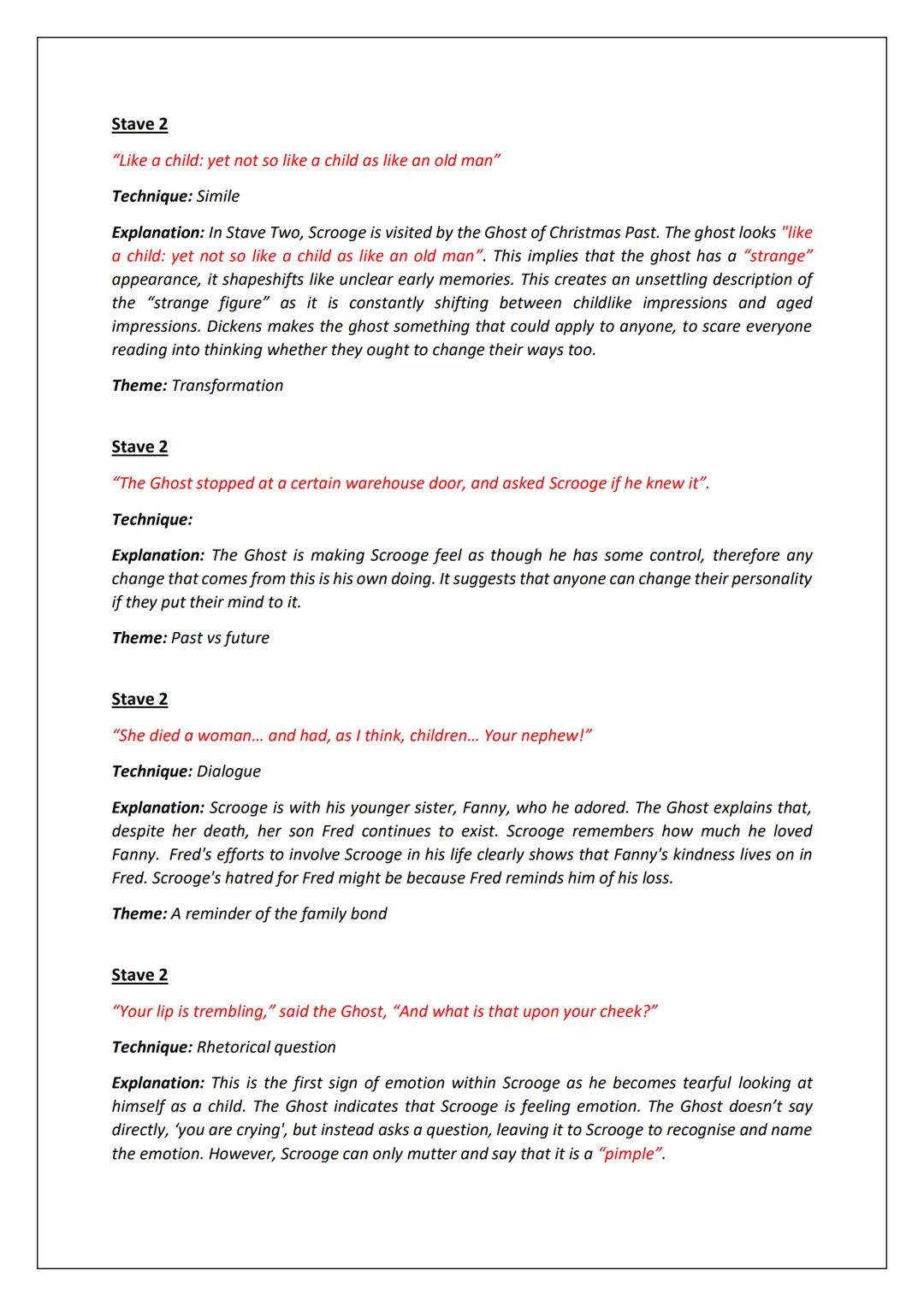 Simply explained: A Christmas Carol Key Quotes & Detailed Analysis for ...