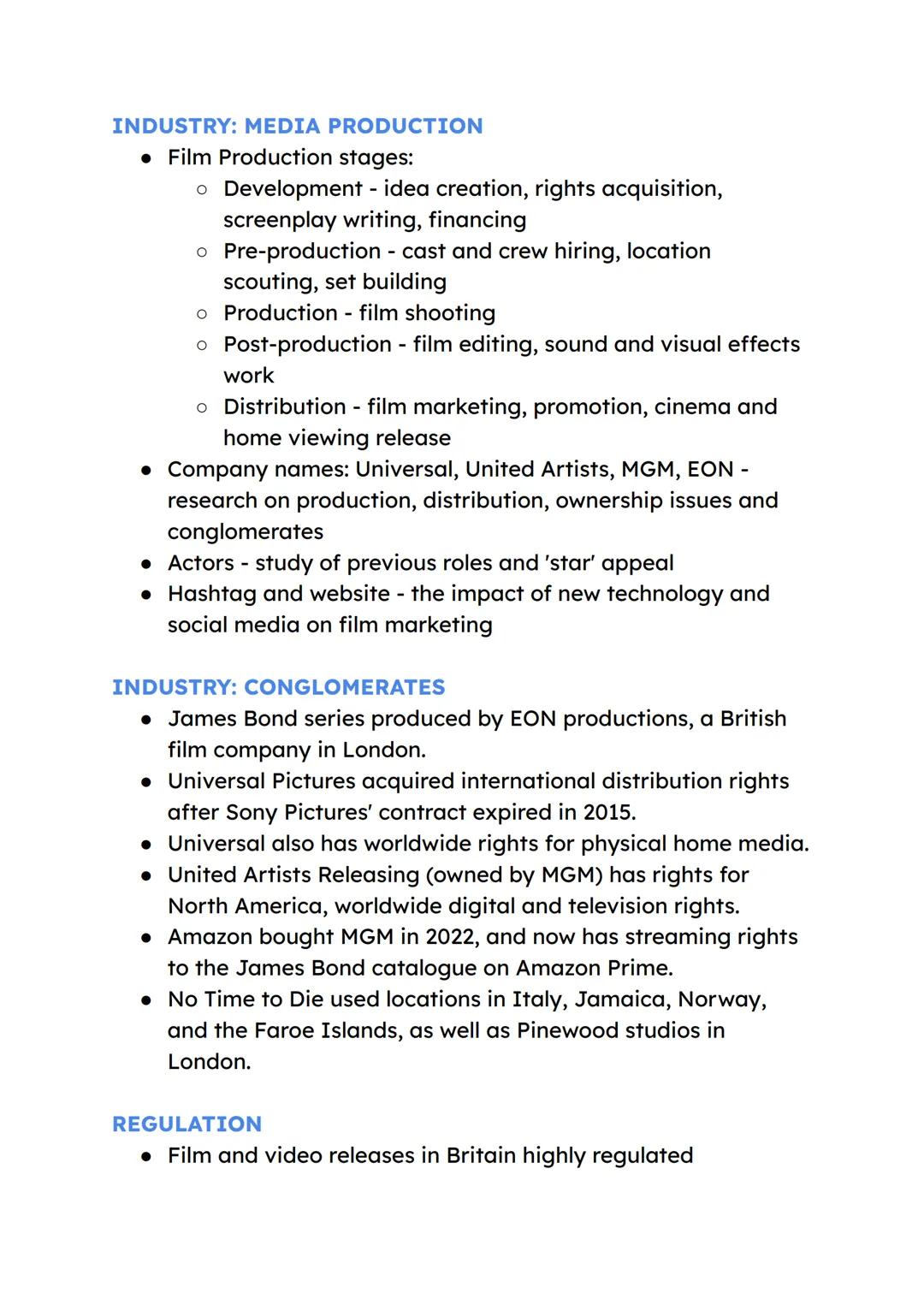 No Time to Die GCSE Media Studies Notes and Poster Analysis (Media ...