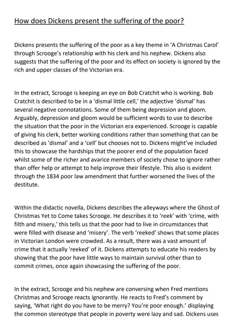 A Christmas Carol Essay: How Dickens Shows Poverty and Social ...