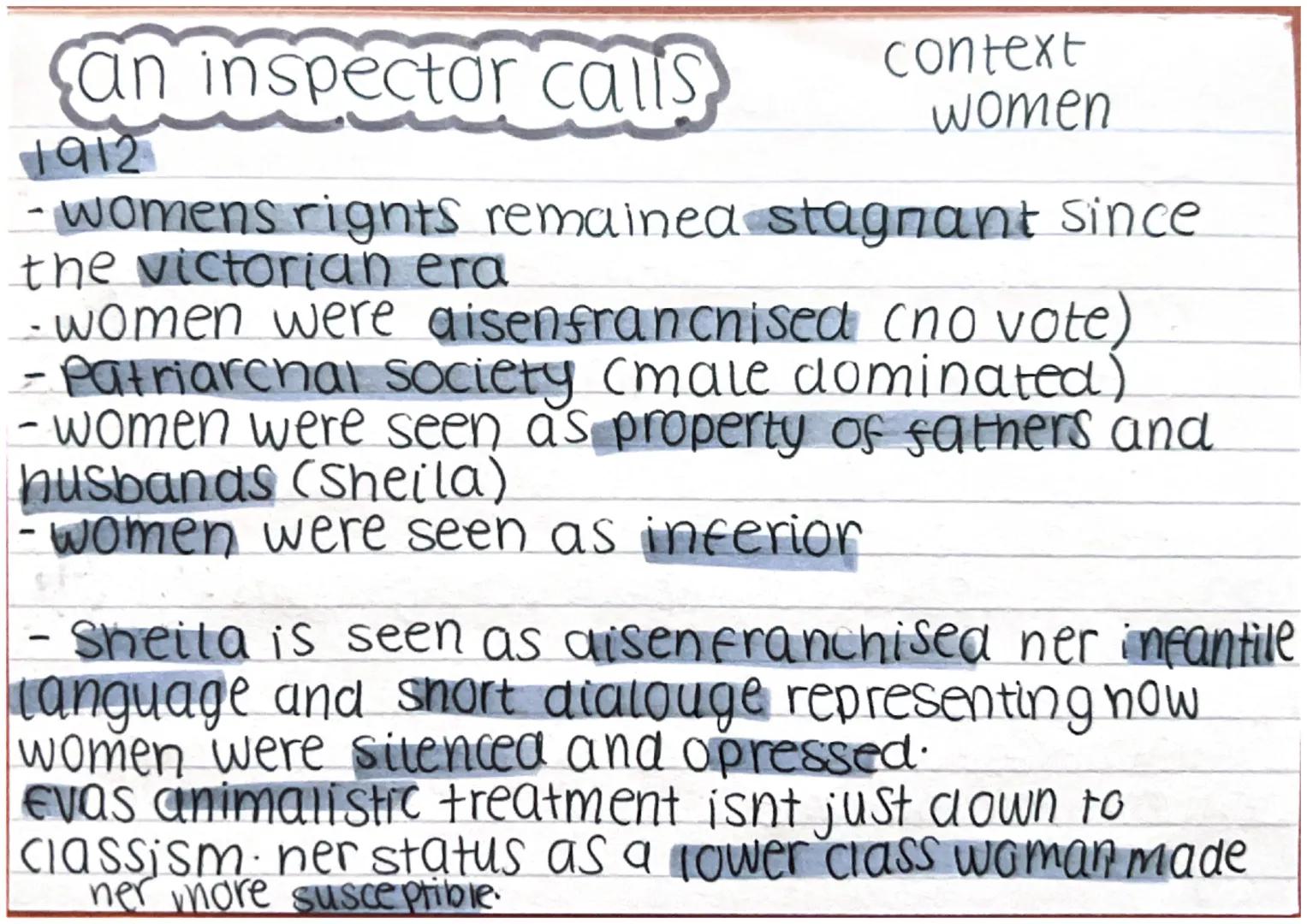 Simply explained: An Inspector Calls Context: Historical Summary ...
