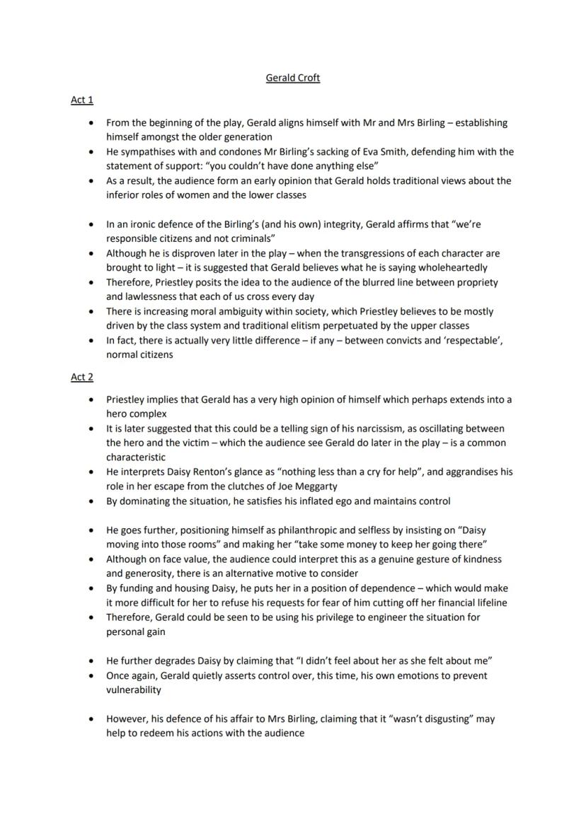 The Tragedie of Gerald Croft: Quotes, Essay, and Character Analysis ...