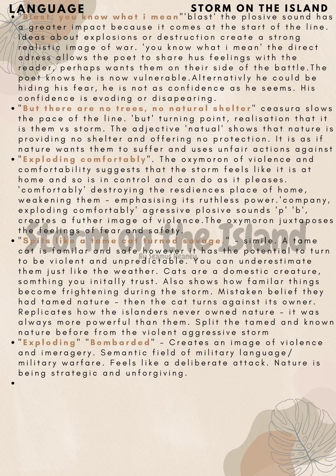 Simply explained: Storm on the Island Poem: Quotes, Analysis, and ...