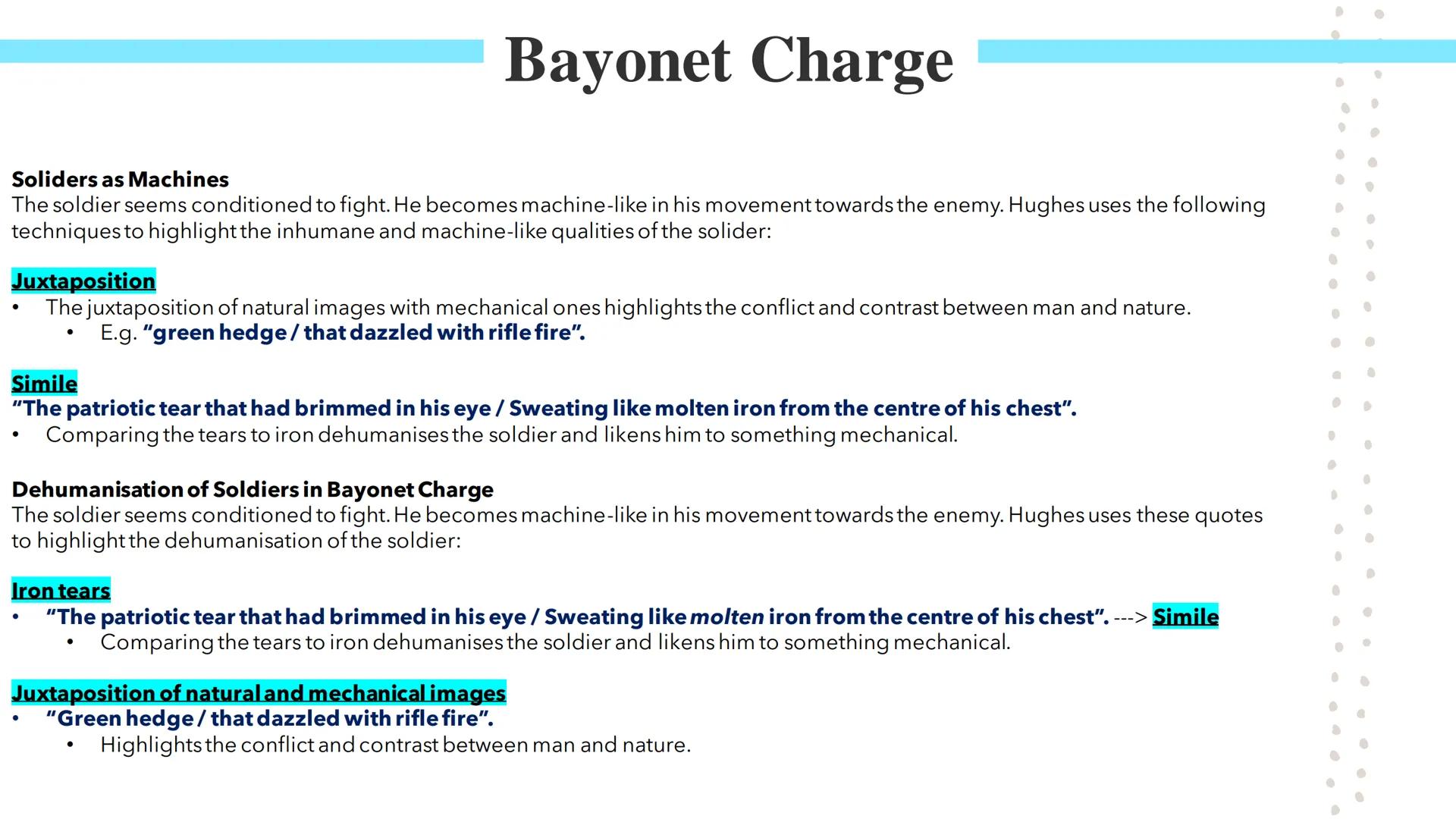 Bayonet Charge: Poem PDF, Analysis, Themes, and Quotes for GCSE Help ...