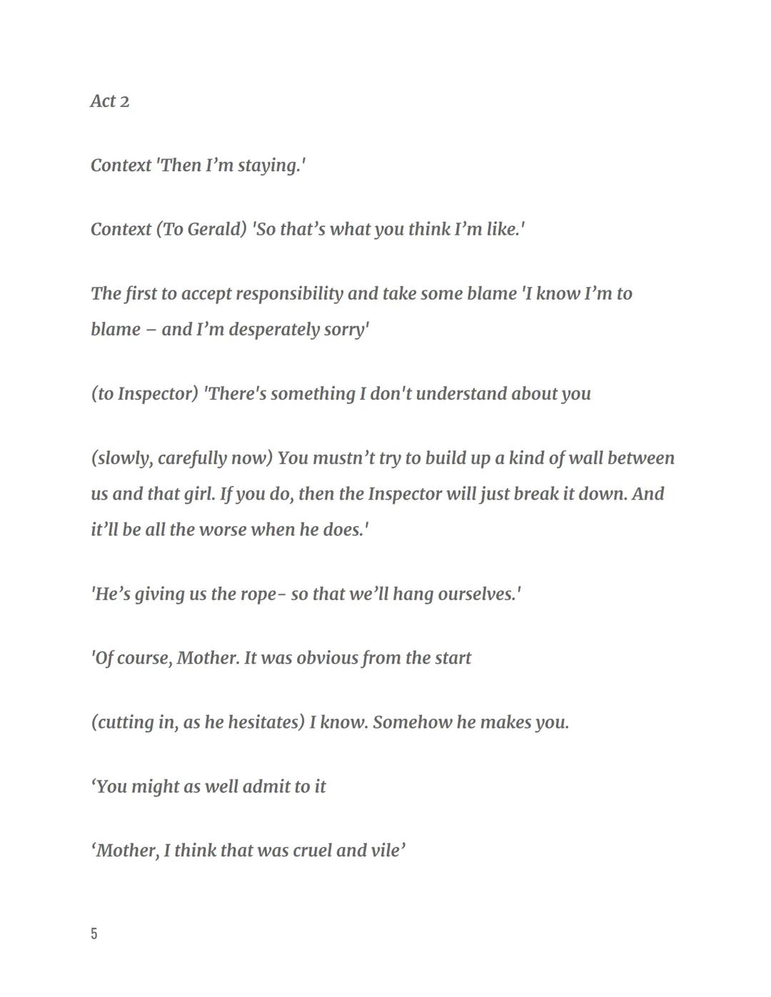 Simply explained: Sheila Birling Quotes and Character Analysis in An ...