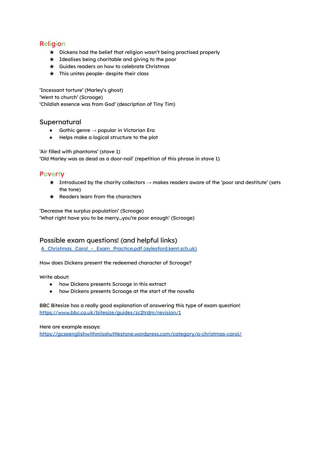 A Christmas Carol: Understanding the Victorian Context and Summaries ...