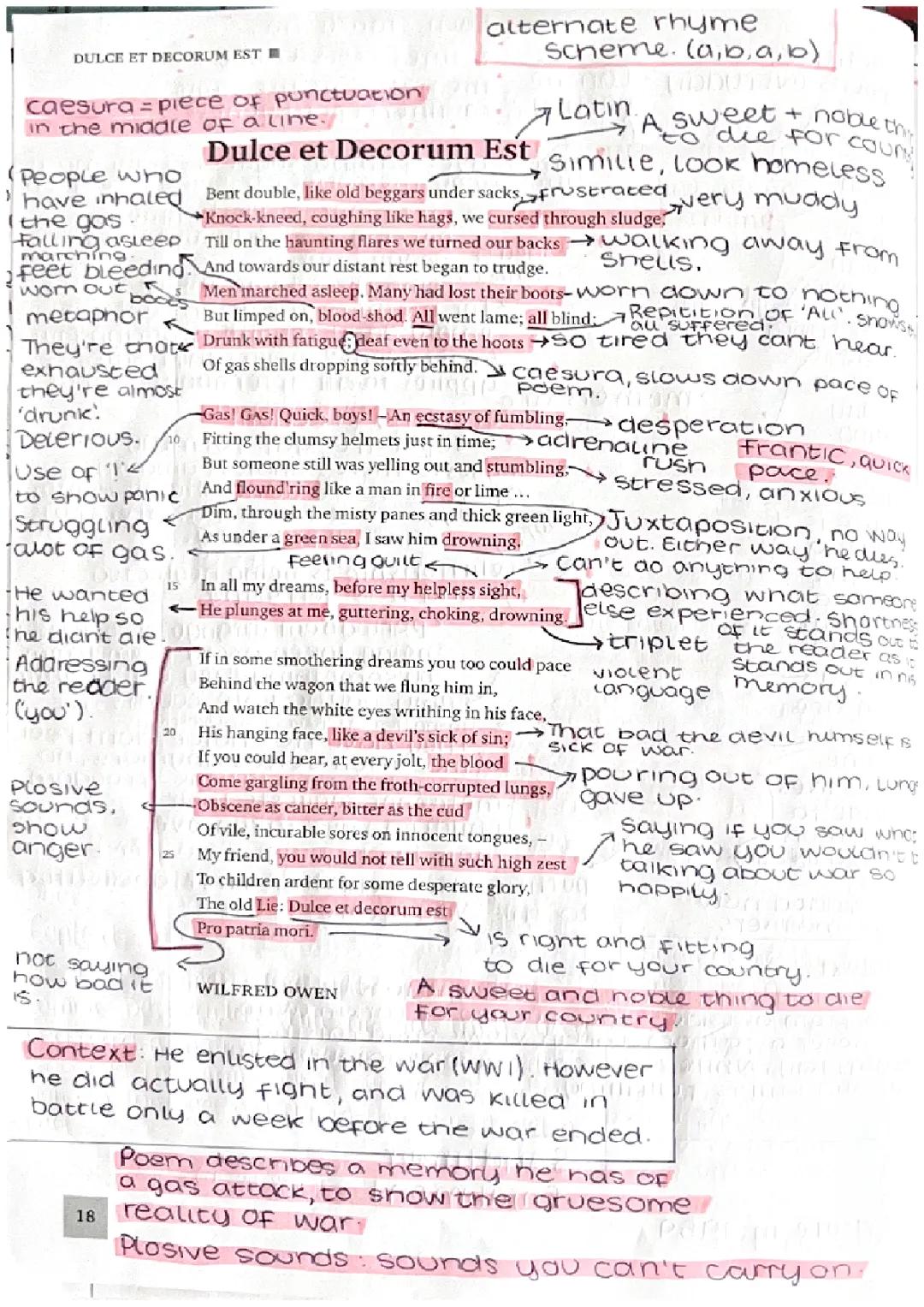 Simply explained: Easy Guide: Dulce et Decorum Est Poem Analysis and ...