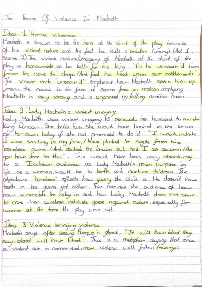 Exploring Violence in Macbeth: Quotes, Acts, and Characters (English ...