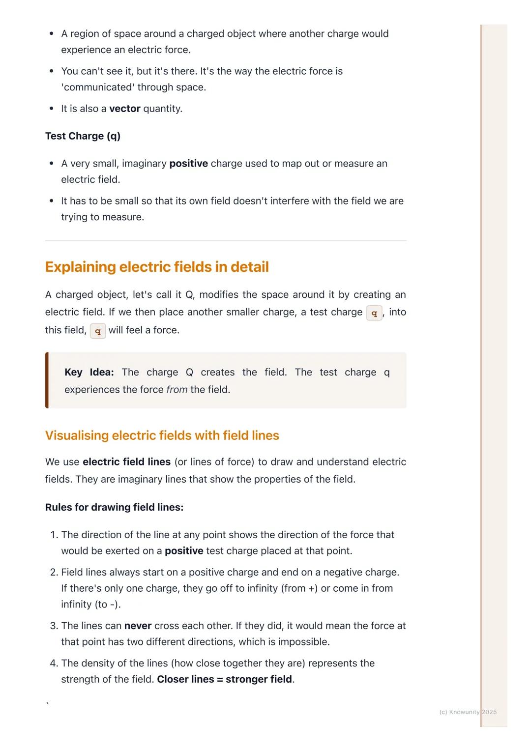 Understanding Electric Forces and Fields (Physics) as PDF - Knowunity