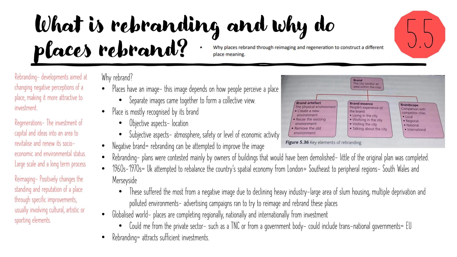 Simply explained: Changes spaces; making places (Geography) - Knowunity