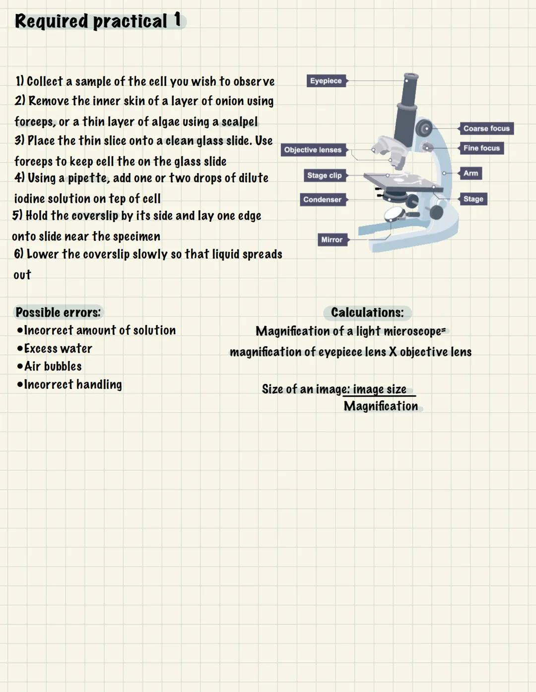 Simply explained: GCSE Biology Paper 1: All Required Practicals & Tips ...