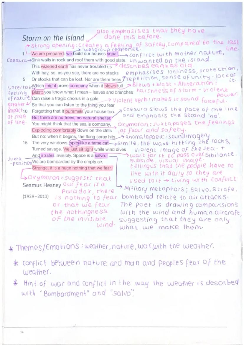 Storm on the Island Poem Analysis: Easy Breakdown, Summary & Themes for ...