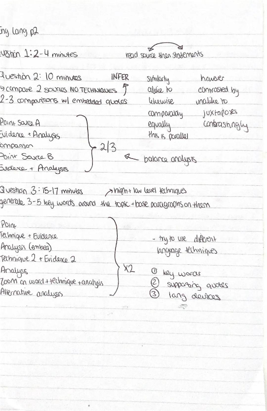 Grade 9 English Language Paper 2 Study Notes (English Language) - Knowunity