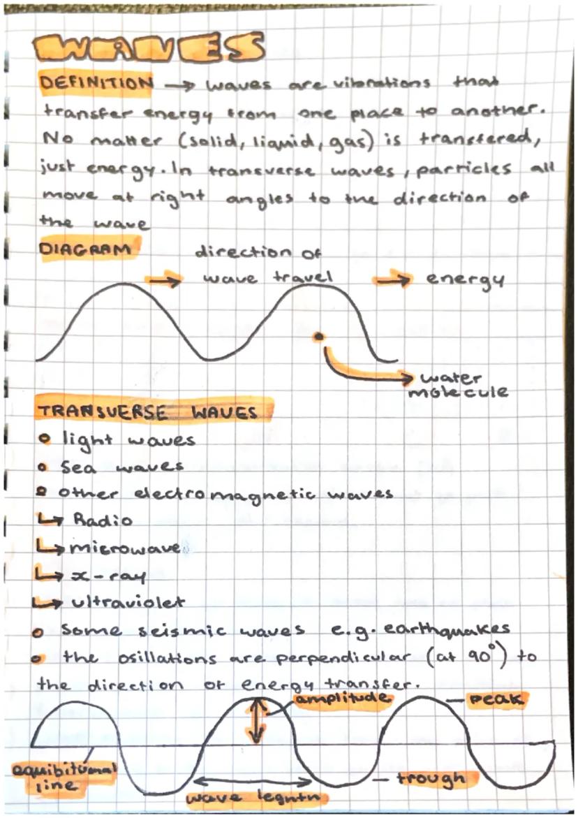 Year 8 Science Waves Study Guide PDF: Free Download and KS3 Worksheets ...
