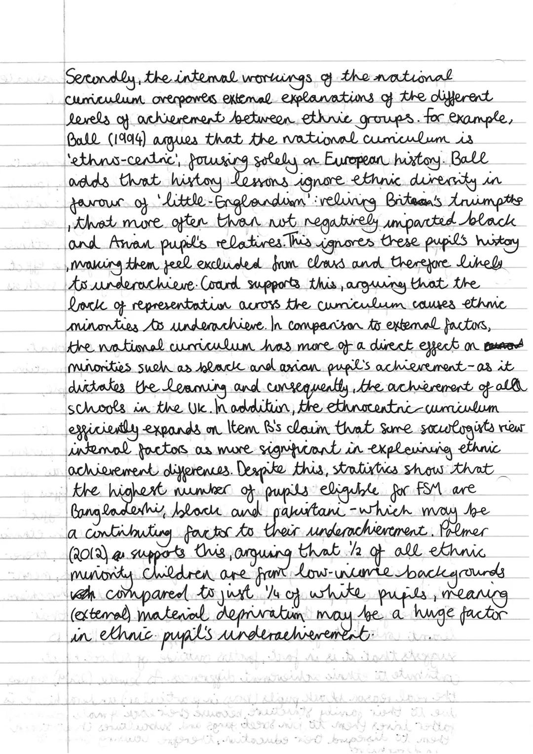 Ethnic Differences in Educational Achievement - Sociology A-Level 30 ...