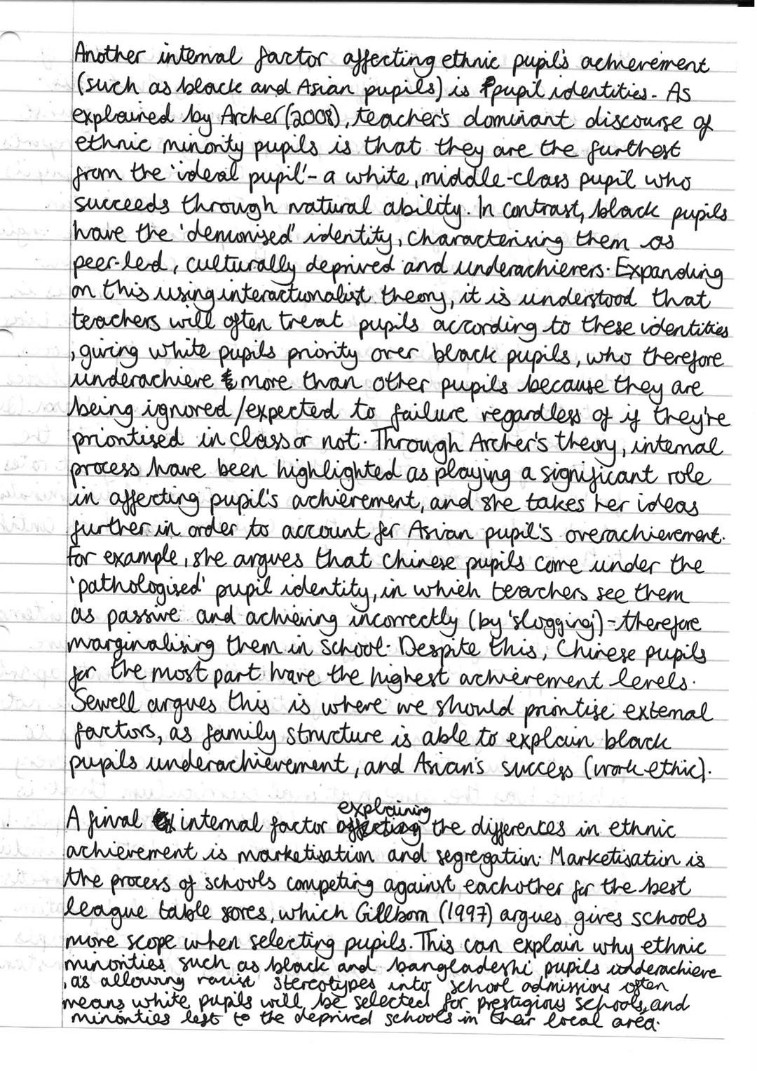 Ethnic Differences in Educational Achievement - Sociology A-Level 30 ...