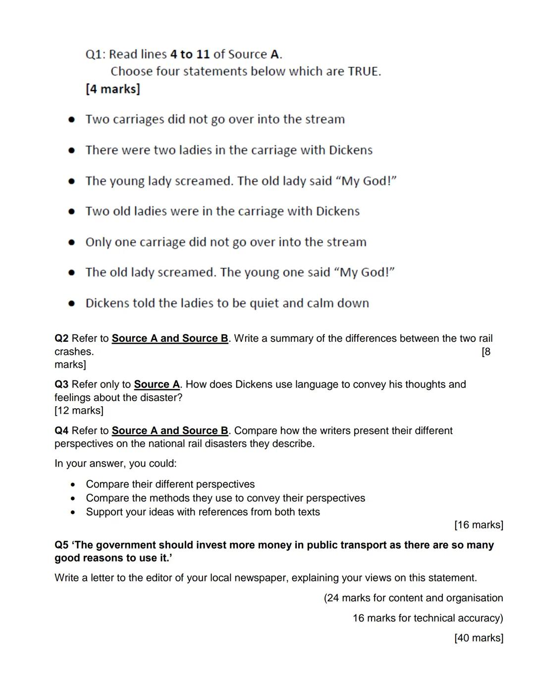 GCSE English Language Paper 2 Revision Tips and Model Answers (English ...