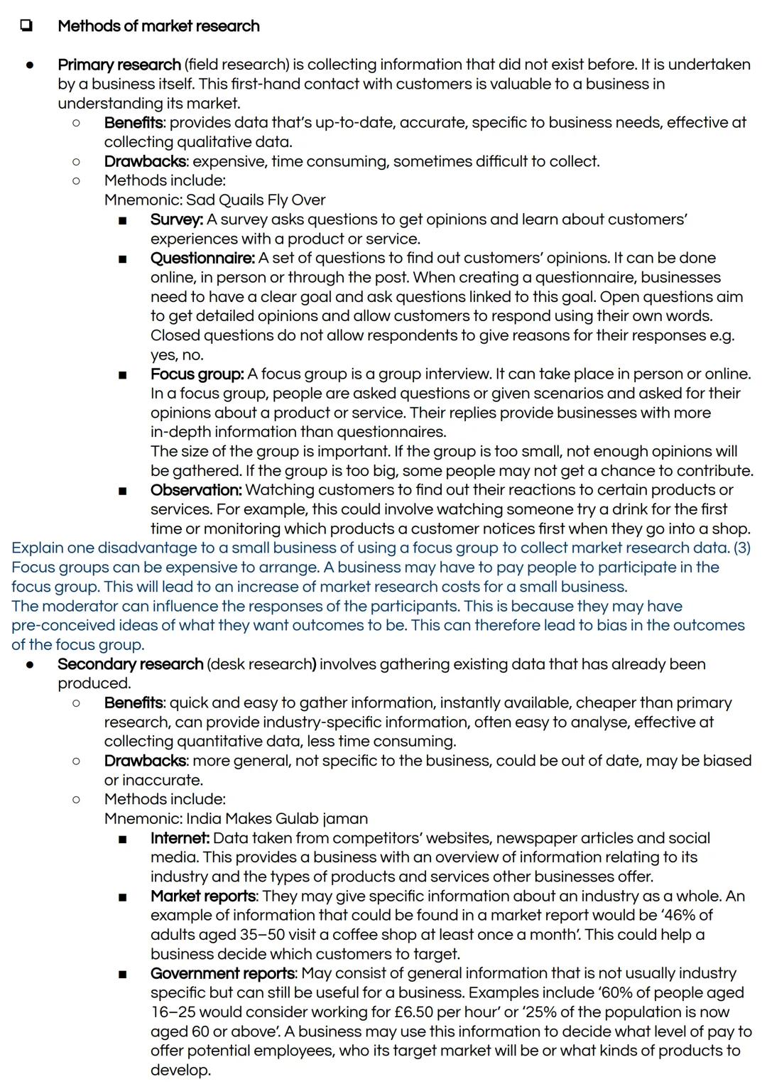 Edexcel Business Theme 1 Revision Notes PDF | Free A-level & GCSE ...