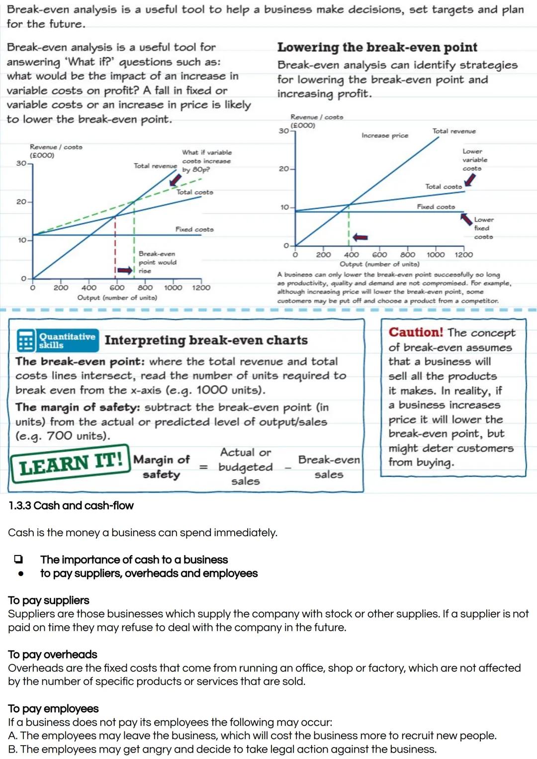 Edexcel Business Theme 1 Revision Notes PDF | Free A-level & GCSE ...