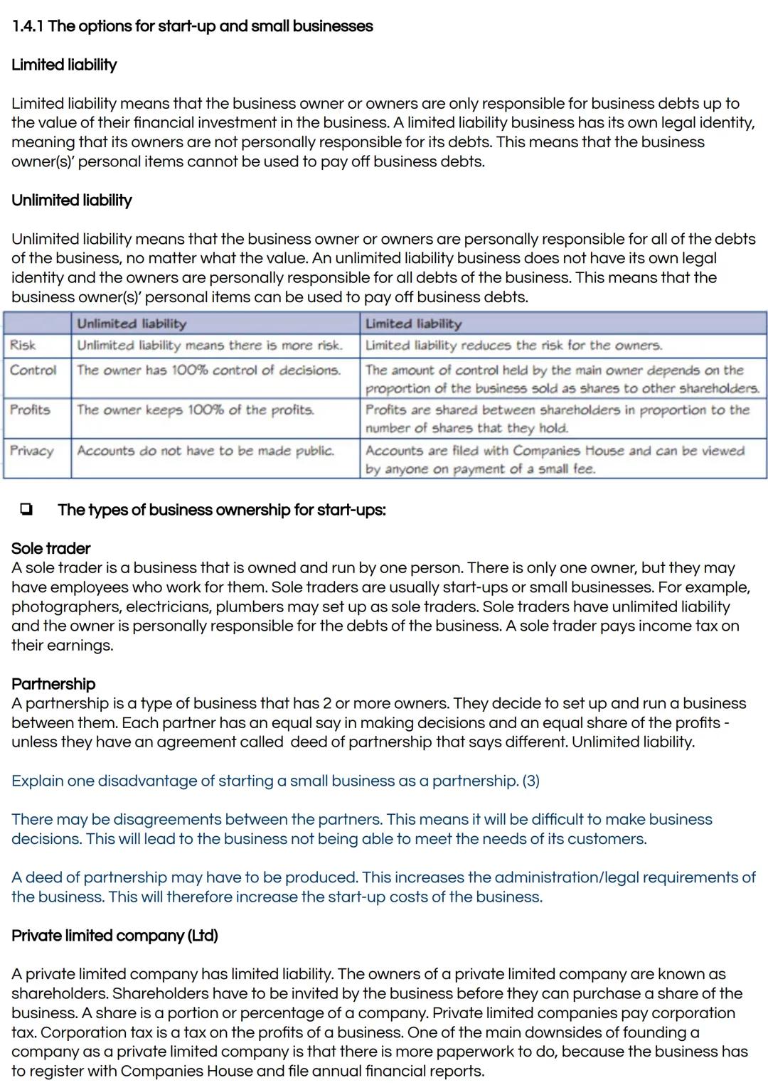 Edexcel Business Theme 1 Revision Notes PDF | Free A-level & GCSE ...