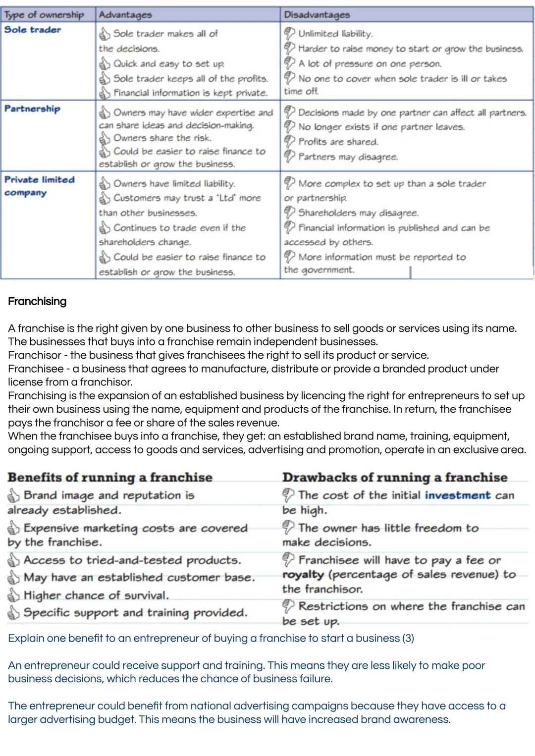 Edexcel Business Theme 1 Revision Notes PDF | Free A-level & GCSE ...