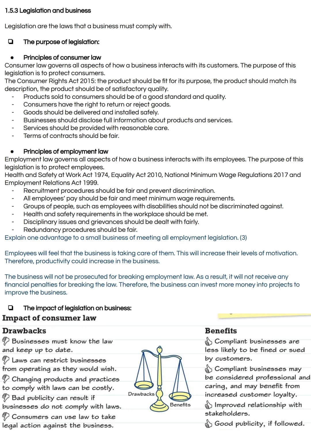 Edexcel Business Theme 1 Revision Notes PDF | Free A-level & GCSE ...