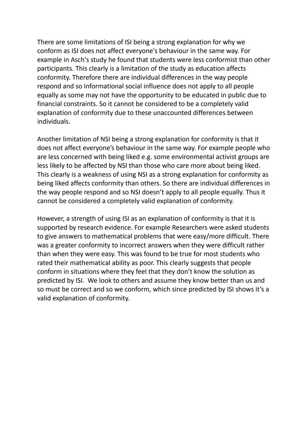 Simply explained: AQA Psychology A-Level Social Influence Essay: Types ...