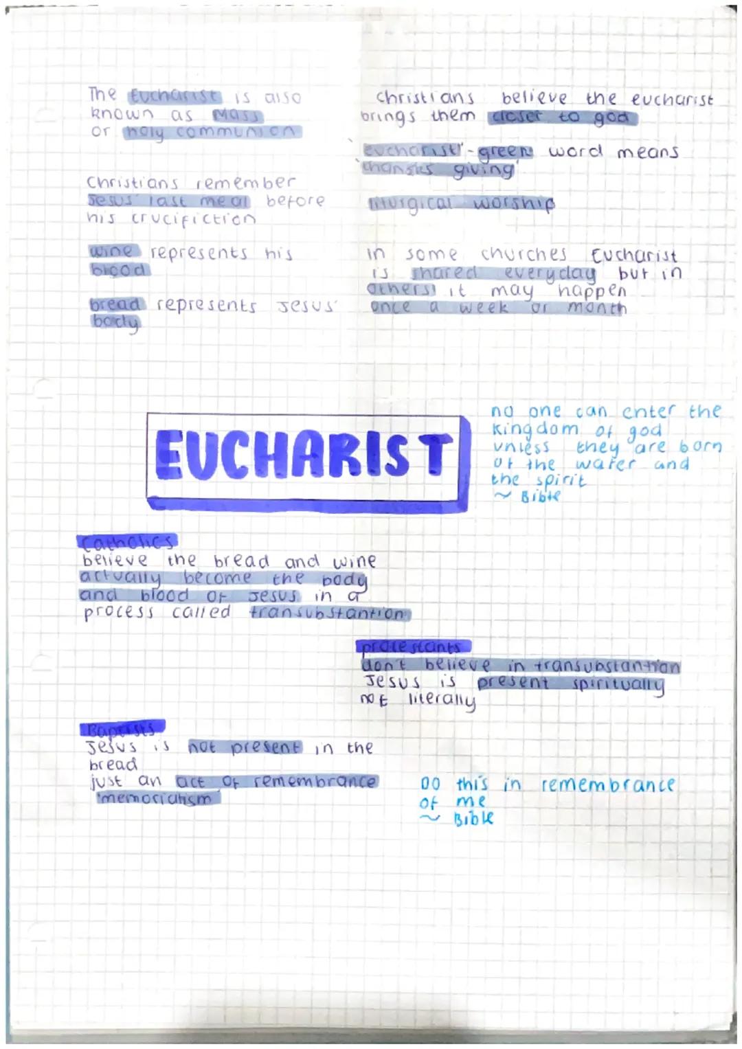 Christianity GCSE Revision Notes: Practices and Prayer Explained ...