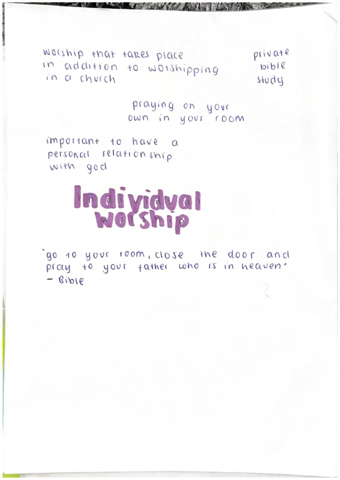 Christianity GCSE Revision Notes: Practices and Prayer Explained ...