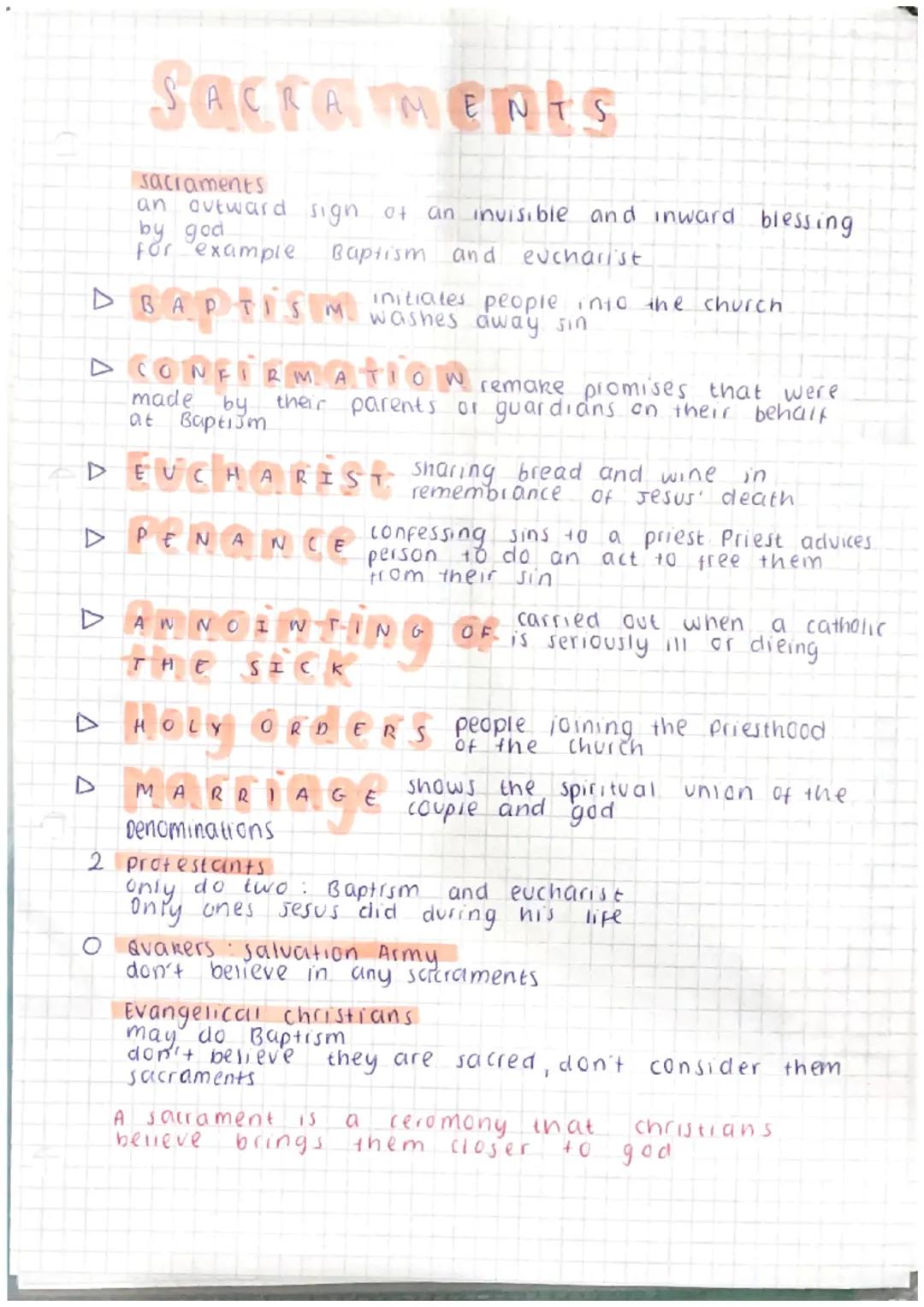 Christianity GCSE Revision Notes: Practices and Prayer Explained ...
