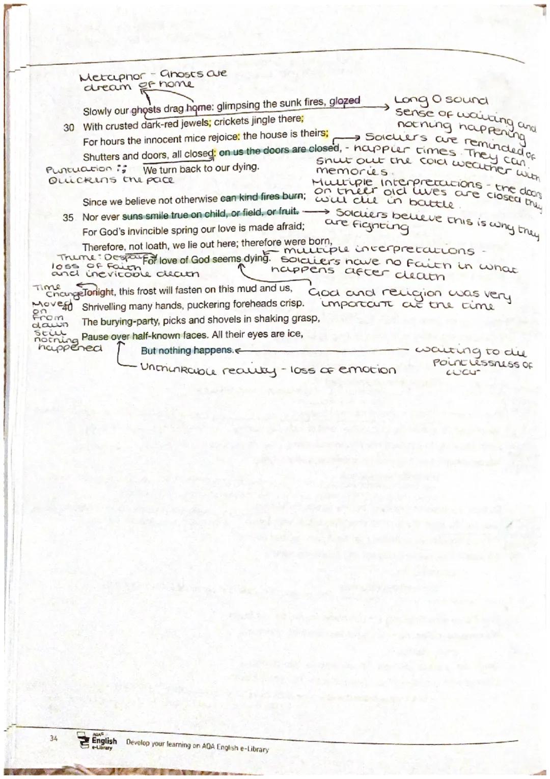 Understanding 'Exposure' Poem: Annotations and Analysis (English ...